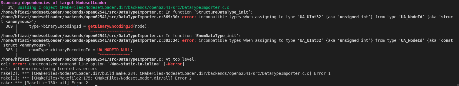 Error while making · Issue #163 · open62541/open62541-nodeset-loader · GitHub