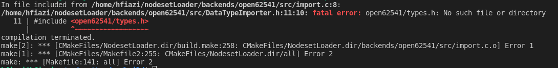Error While Making · Issue 163 · Open62541 Open62541 Nodeset Loader · Github