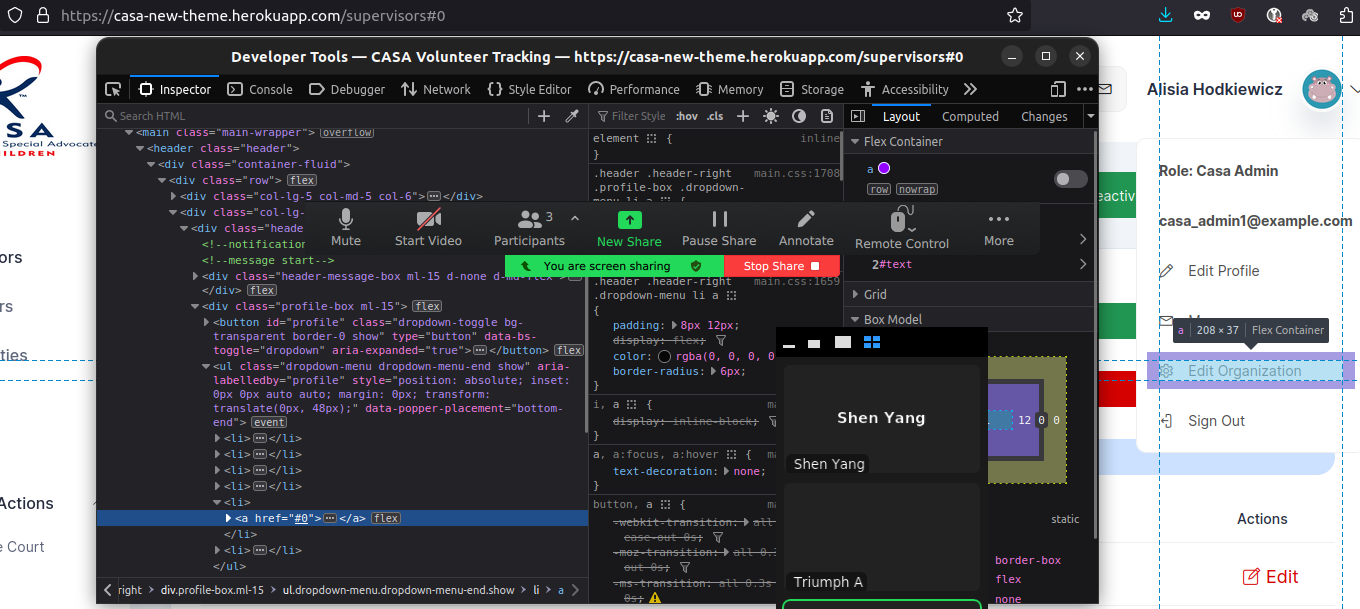 Bug: Fix Edit Organization Link for Admins in new theme branch · Issue #4549 · rubyforgood/casa ...