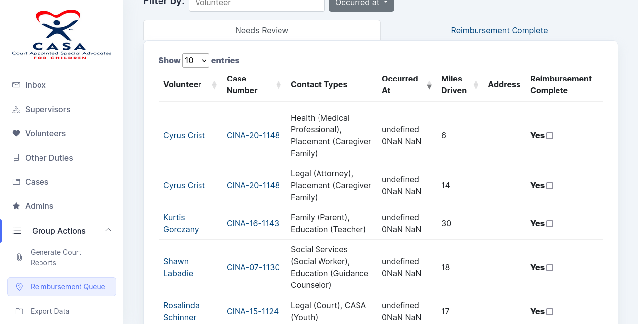 Bug: occourred at field not visible in reimbursement table in firefox · Issue #4570 ...