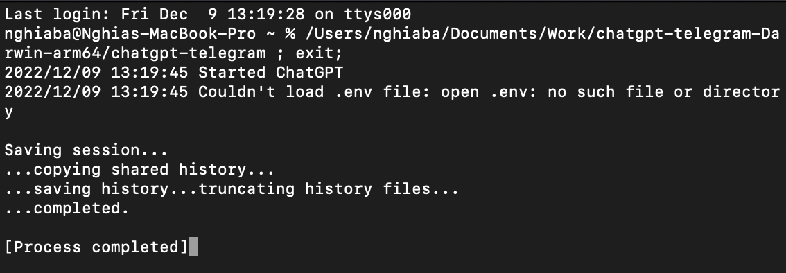 cant find .env file? · Issue #31 · m1guelpf/chatgpt-telegram · GitHub