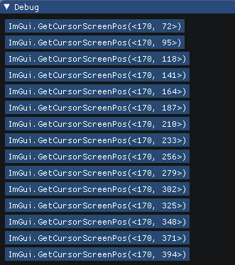 ImGui.GetCursorScreenPos() returns wrong data · Issue #121 · ImGuiNET/ImGui.NET · GitHub