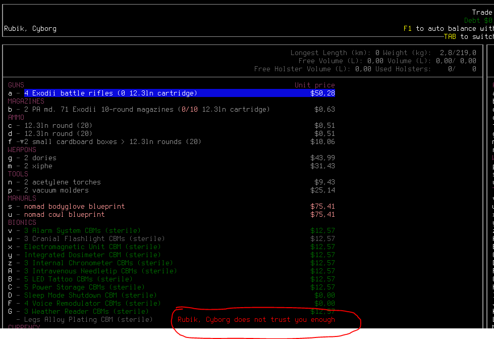 Exodii- CBM Trust can be skipped · Issue #58706 · CleverRaven/Cataclysm ...