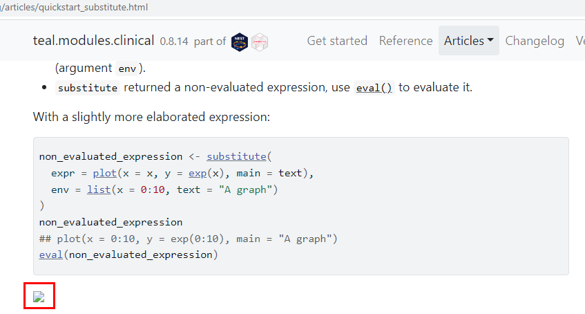Documentation: quickstart_substitute.Rmd has broken figures/plots · Issue #741 ...