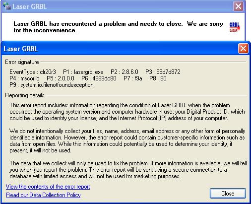 Problem running on an XP laptop · Issue #131 · arkypita/LaserGRBL · GitHub