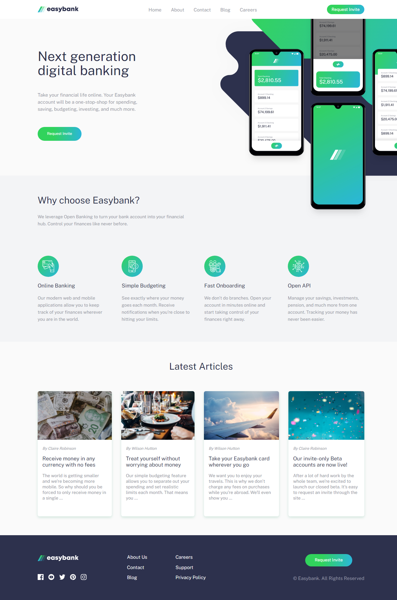 GitHub - Madahva/Easybank--Landing-page