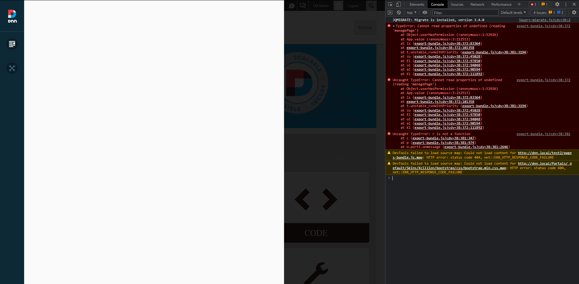 Personabar Pages blank when PortalId is not 0 · Issue #5312 · dnnsoftware/Dnn.Platform · GitHub