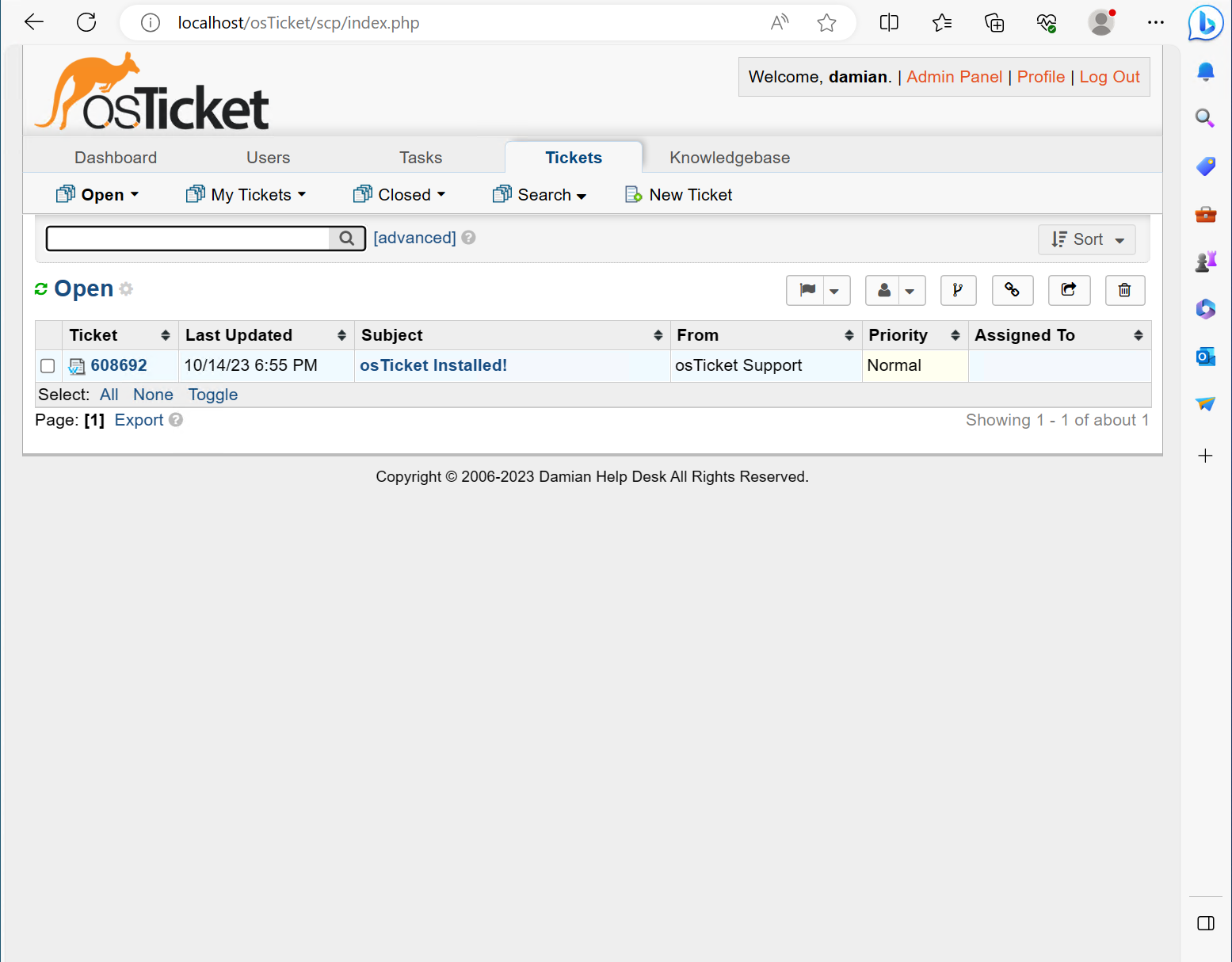 GitHub - DamianPreslyPerera/osTicket
