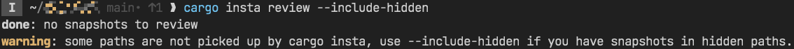 insta review fails with a hidden snapshot directory (starting with '.') · Issue #326 · mitsuhiko ...