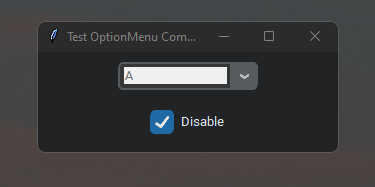 ComboBox Disabled Color issue · Issue #161 · TomSchimansky/CustomTkinter · GitHub