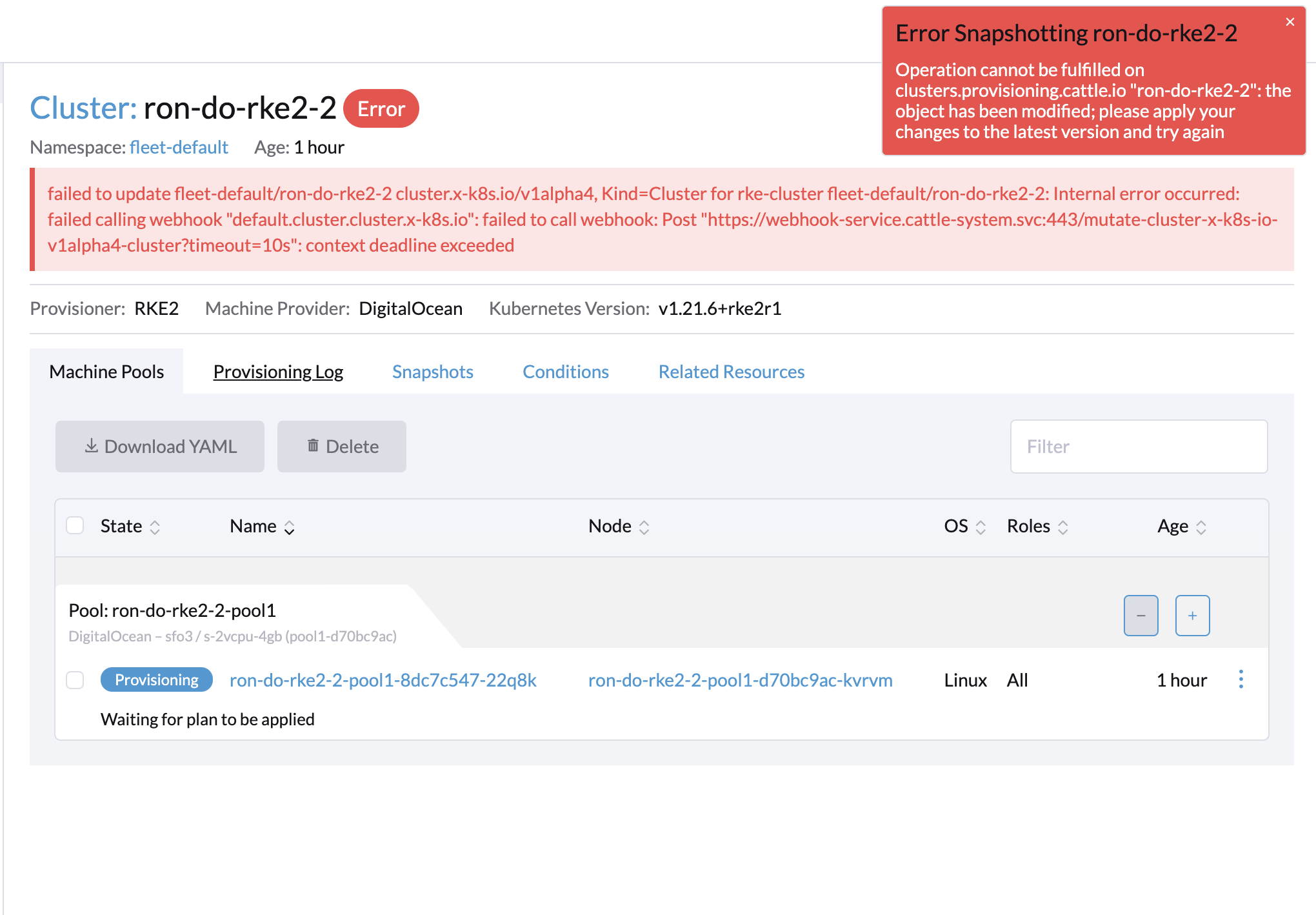 When rke2 feature flag is disabled, upgrade to 2.6-head ruins downstream rke2 cluster · Issue ...