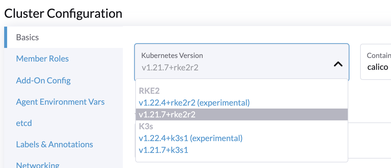 When upgrading k3s or rke2 imported clusters, k8s version is not marked 'experimental' · Issue ...