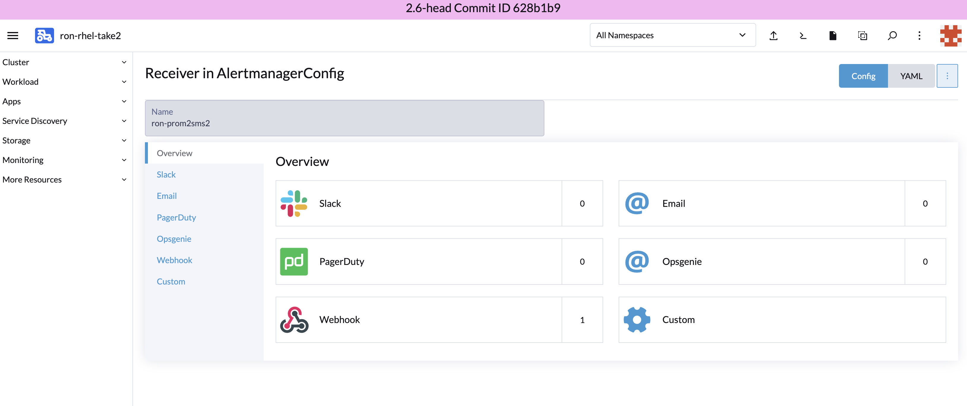 [project Monitoring V2] Navigation After Creating Receiver Should Land Back On
