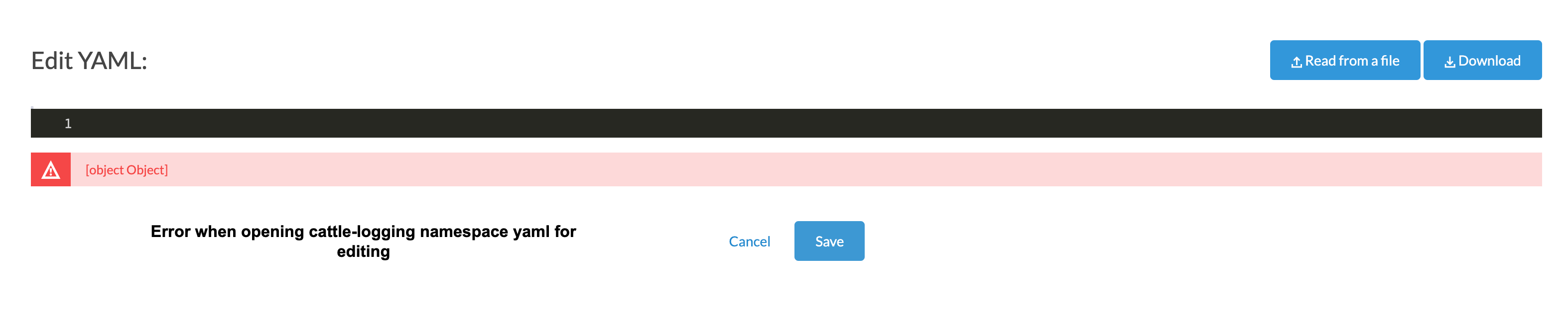 Logging v1 - error when viewing/downloading cattle-logging yaml · Issue #7001 · rancher ...