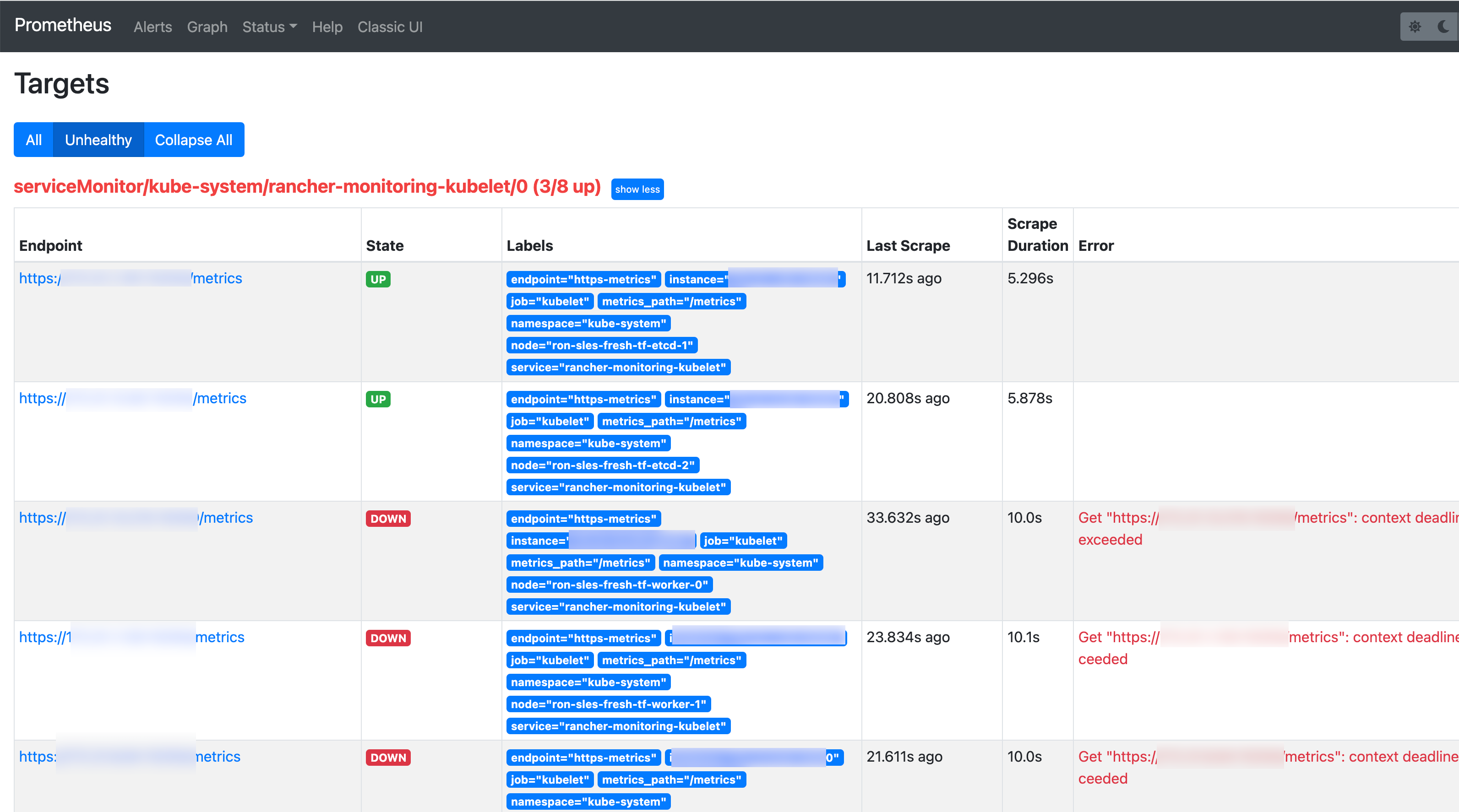 [BUG] Monitoring v2 - serviceMonitor/kube-system/rancher-monitoring ...