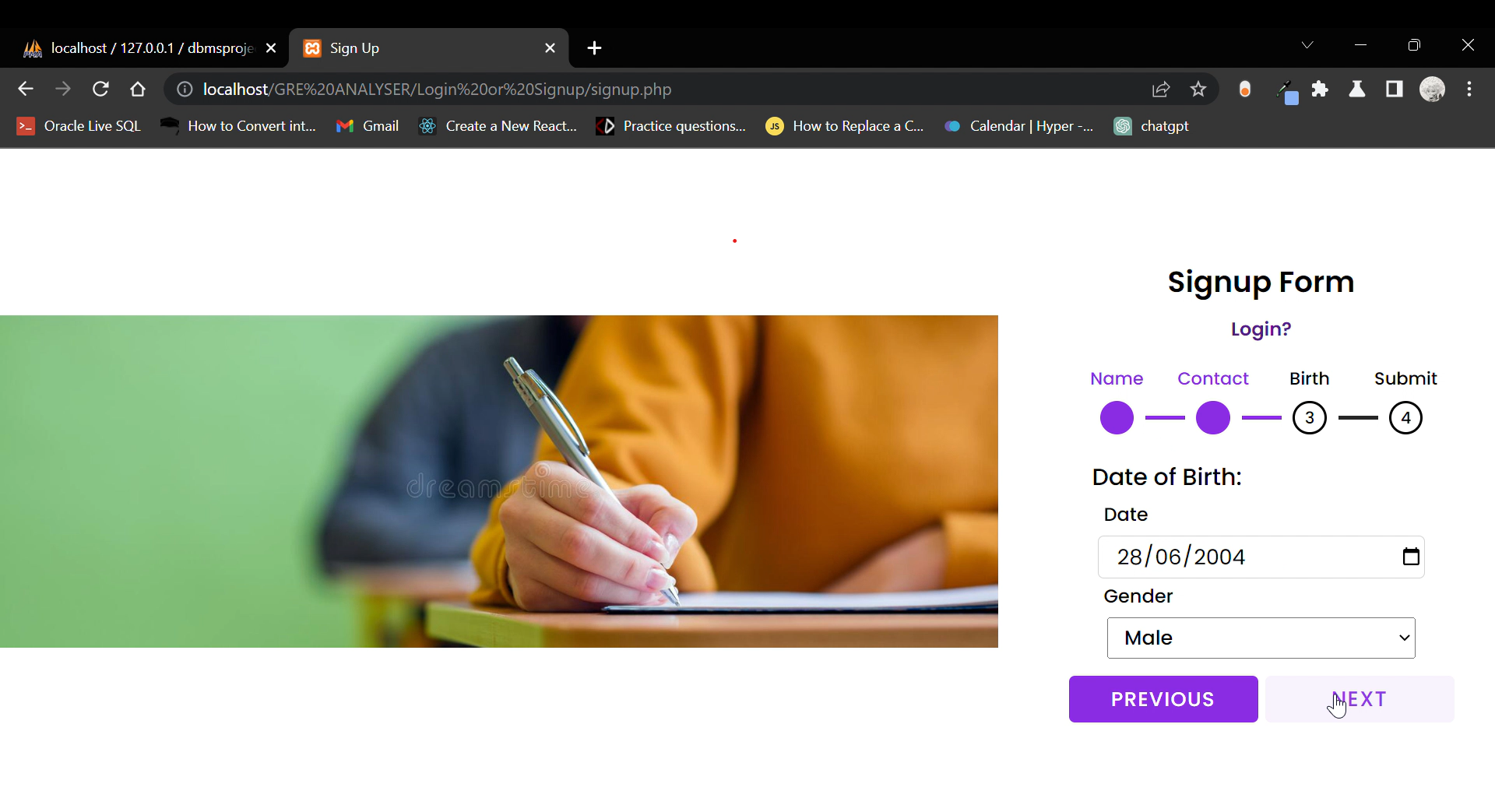 GitHub - Vinu-1975/GRE_ANALYZER_WEB_APP: A full-stack web application designed to estimate GRE ...