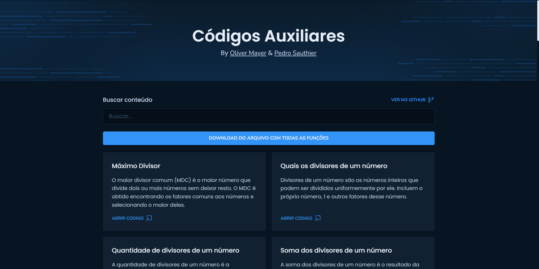 GitHub - oliver-zyn/auxiliary-codes