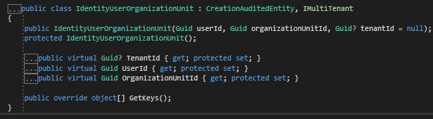Identityuserorganizationunit After Nuget Update · Issue 5670 · Abpframeworkabp · Github