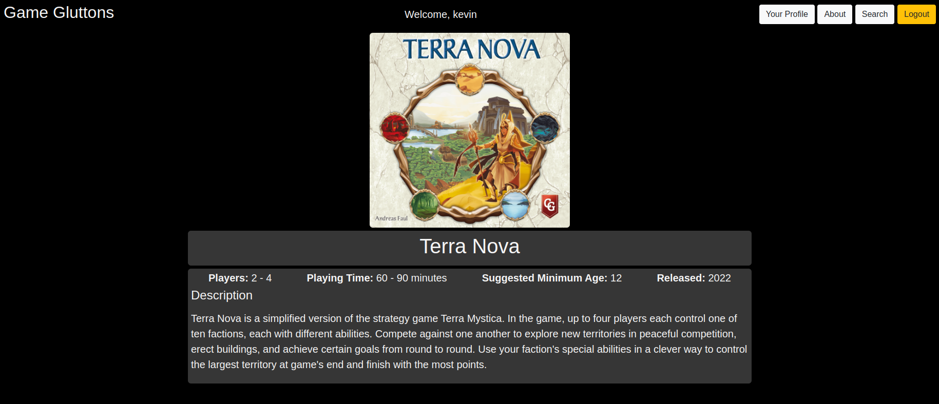 GitHub - SaidNivek/game_gluttons