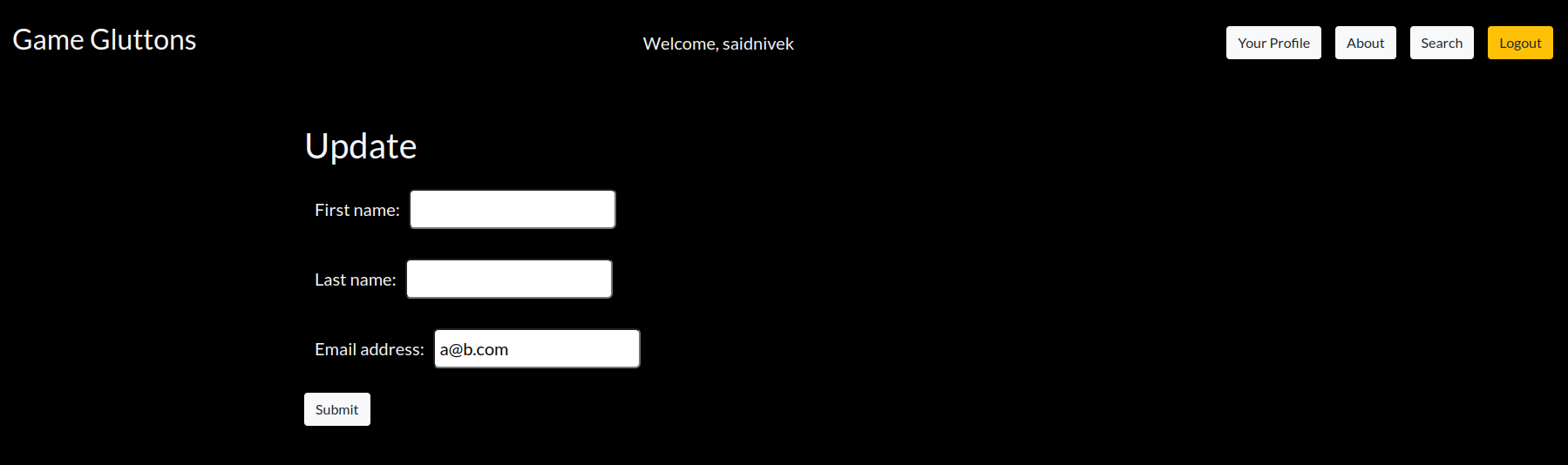 GitHub - SaidNivek/game_gluttons