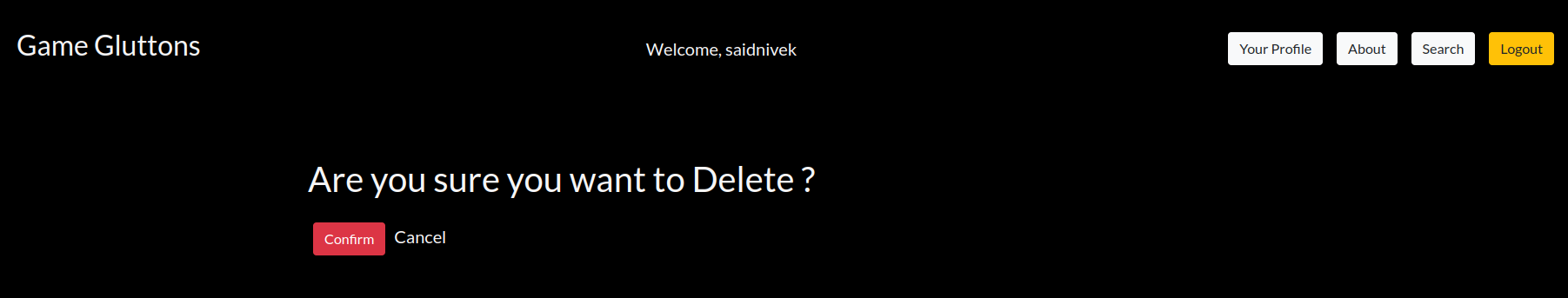 GitHub - SaidNivek/game_gluttons