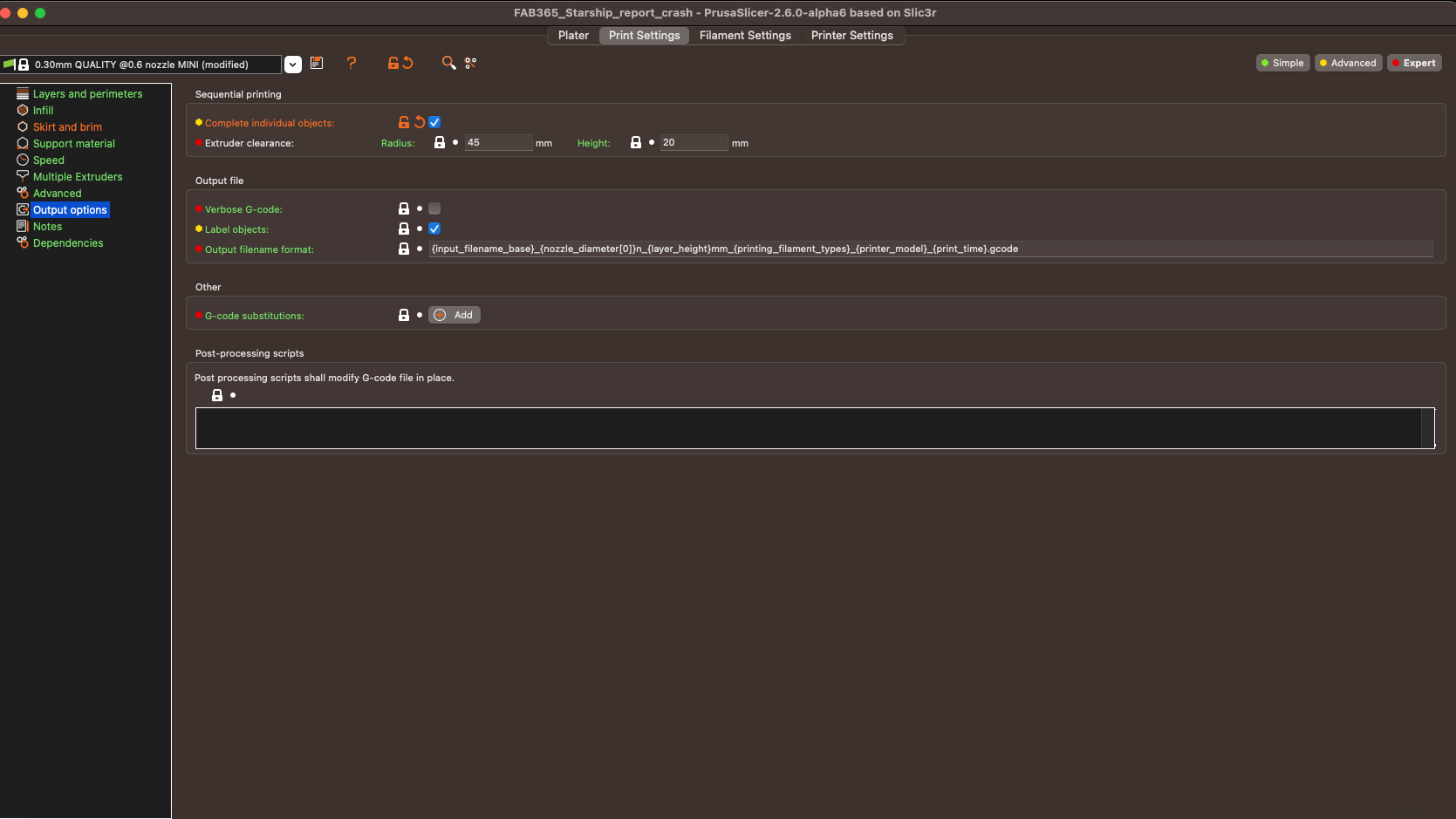 crash not detected or stopped in sequential print · Issue #10427 · prusa3d/PrusaSlicer · GitHub
