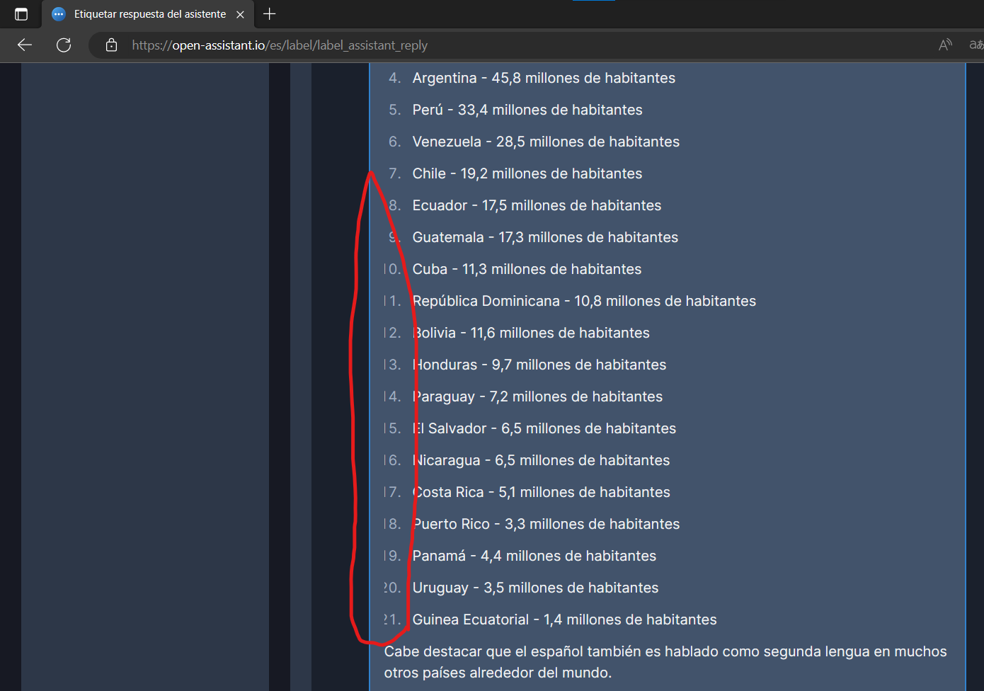 The Markdown numbering system does not display correctly when more than one digit is used ...