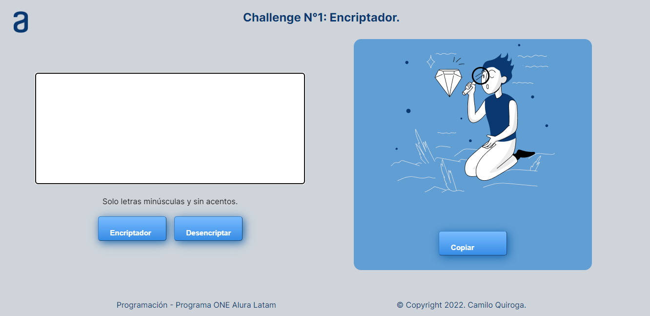 GitHub - camiloquirogadev/Encriptador