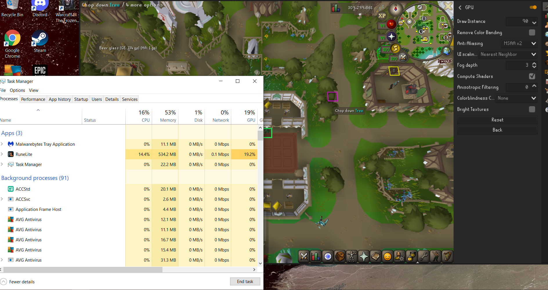 GPU usage hits 99%-100% after game has been played, not played for hours/in taskbar/or closed ...