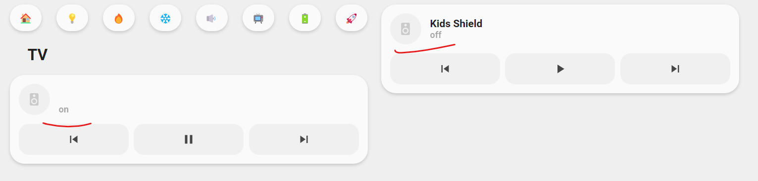Icon, label and state on media_player cards not readable · Issue #44 ...