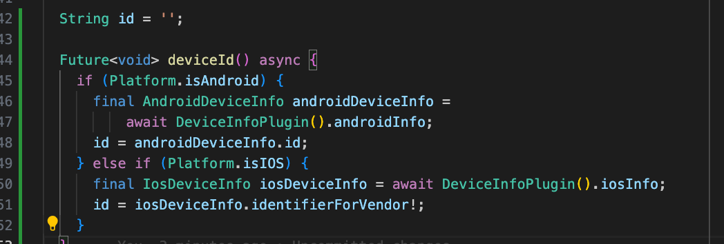 The Root Value Is Missing The Required Field Device Id · Issue 85 · La Haus Flutter Segment