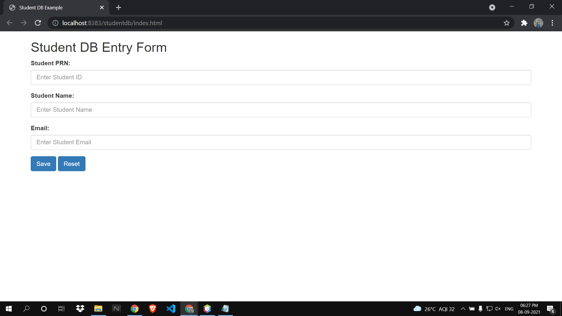 GitHub - Sudarshan-Kshirsagar/StudentDB-JsonPowerDB-Login2Xplore: This Project is about basic of ...