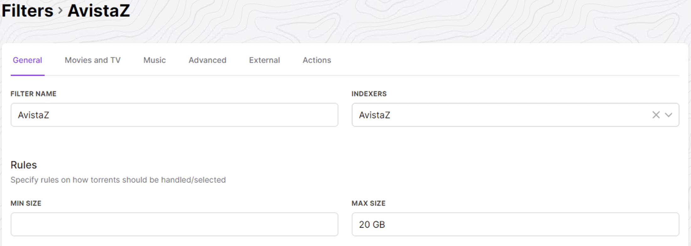 AvistaZ RSS size filter issue · Issue #536 · autobrr/autobrr · GitHub