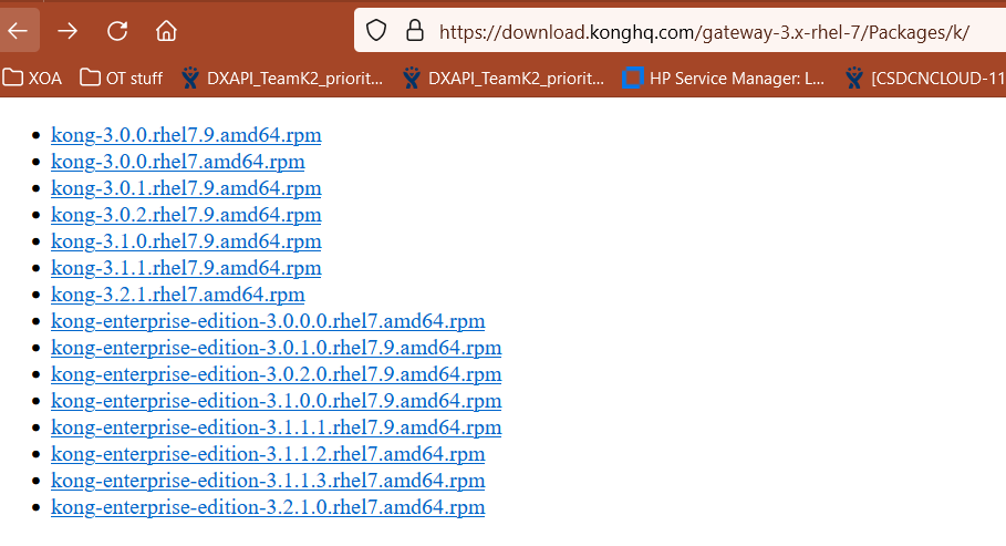 Issue in downloading the rpm package for 3.0.x · Issue #5252 · Kong/docs.konghq.com · GitHub