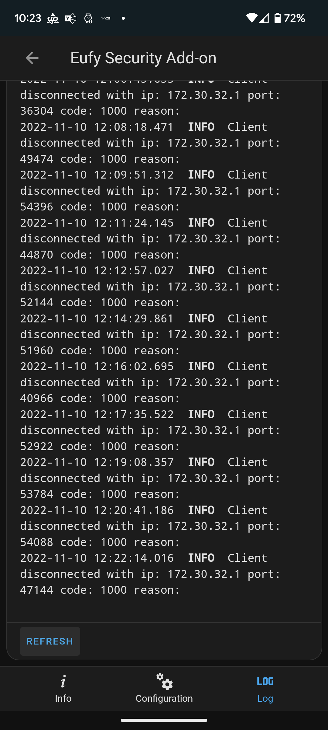 Getting "Client disconnected" when was working before · Issue #510 · fuatakgun/eufy_security ...