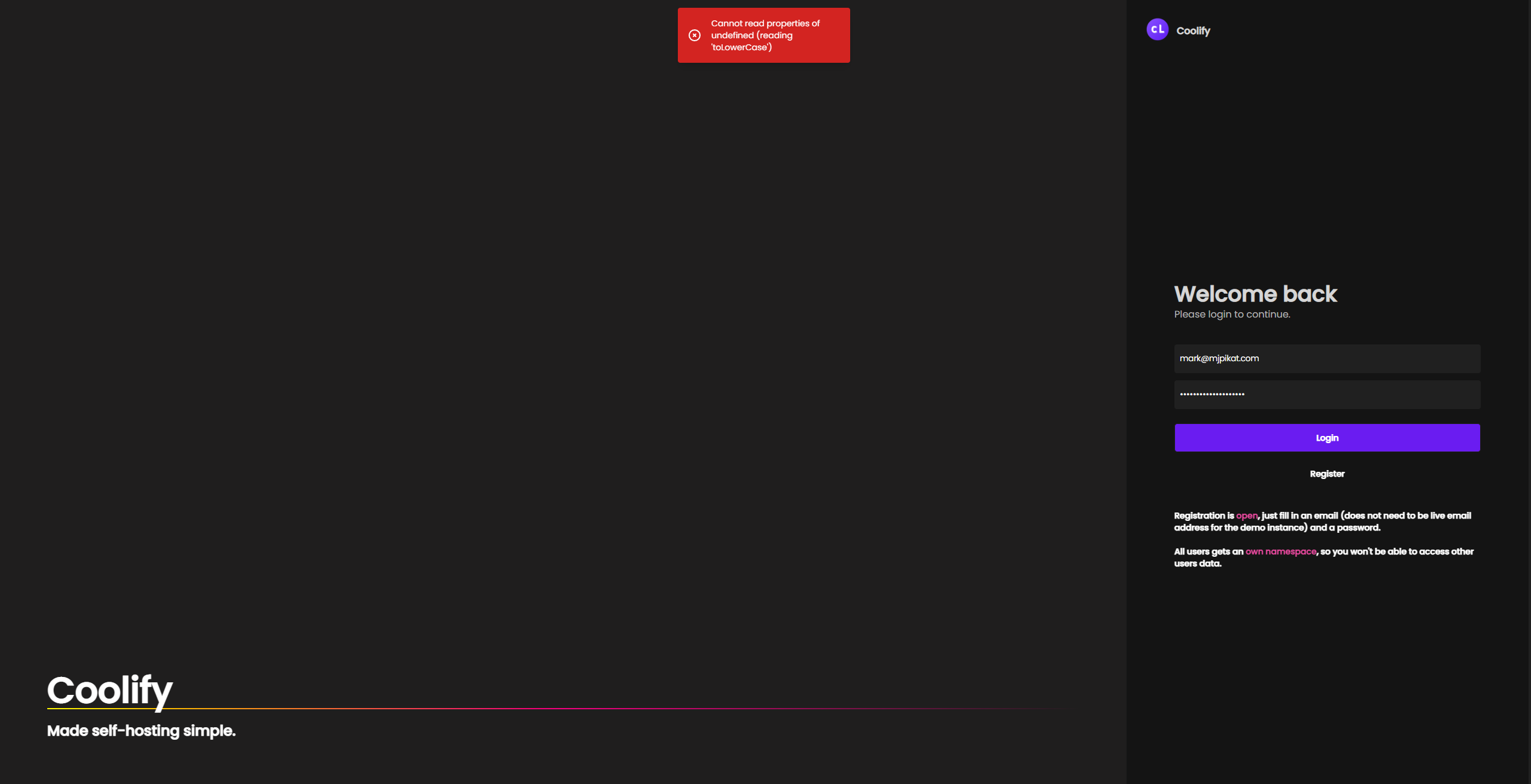 [Bug] Auto-fill not working · Issue #810 · coollabsio/coolify · GitHub