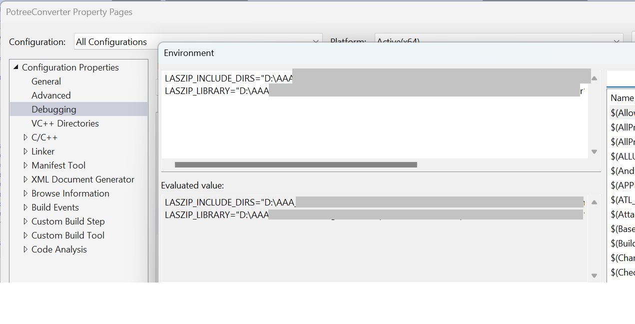 Compiling PotreeConverter1.7 in Visual Studio 2022 - Environment ...