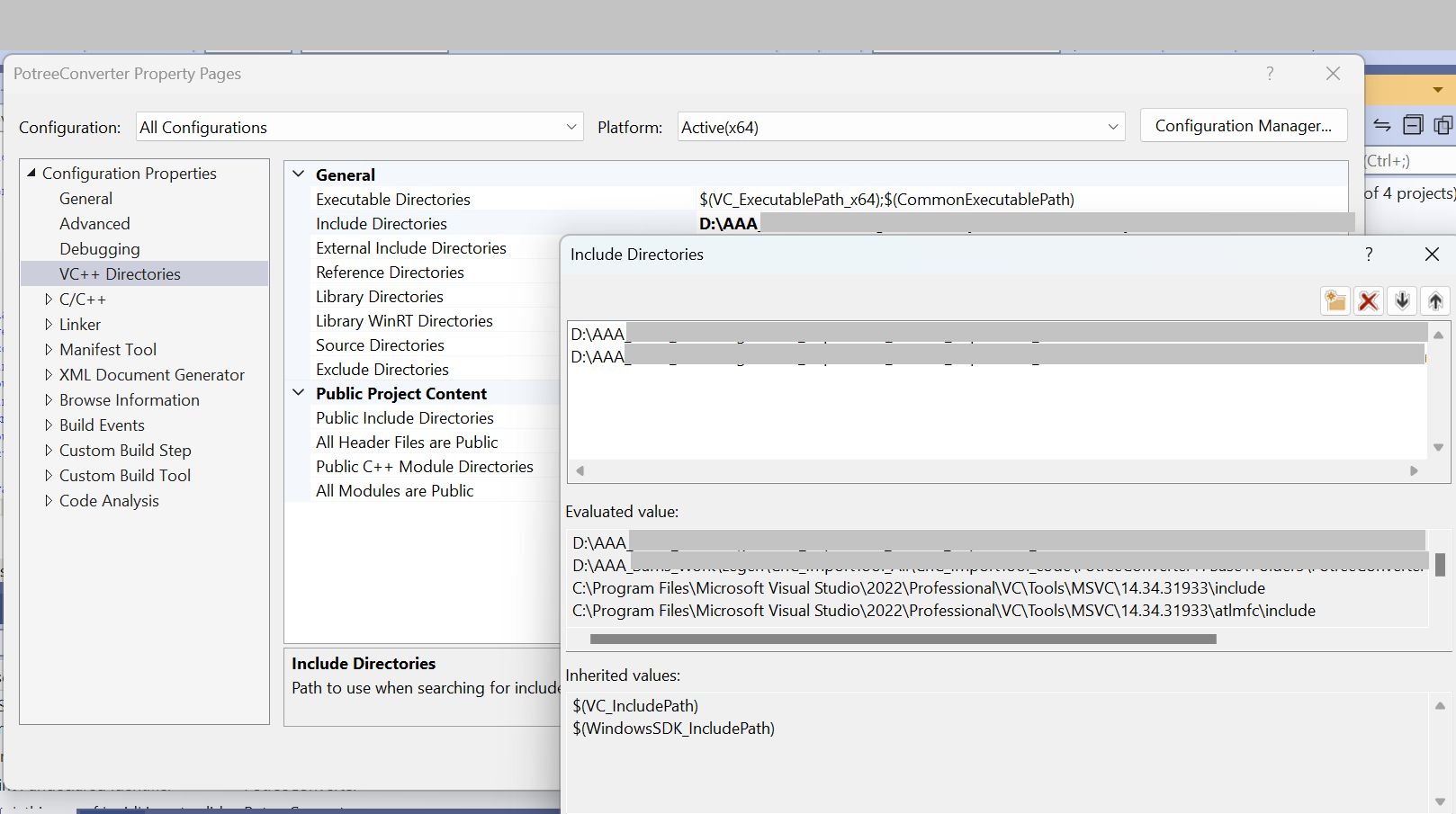 Compiling PotreeConverter1.7 in Visual Studio 2022 - Environment ...