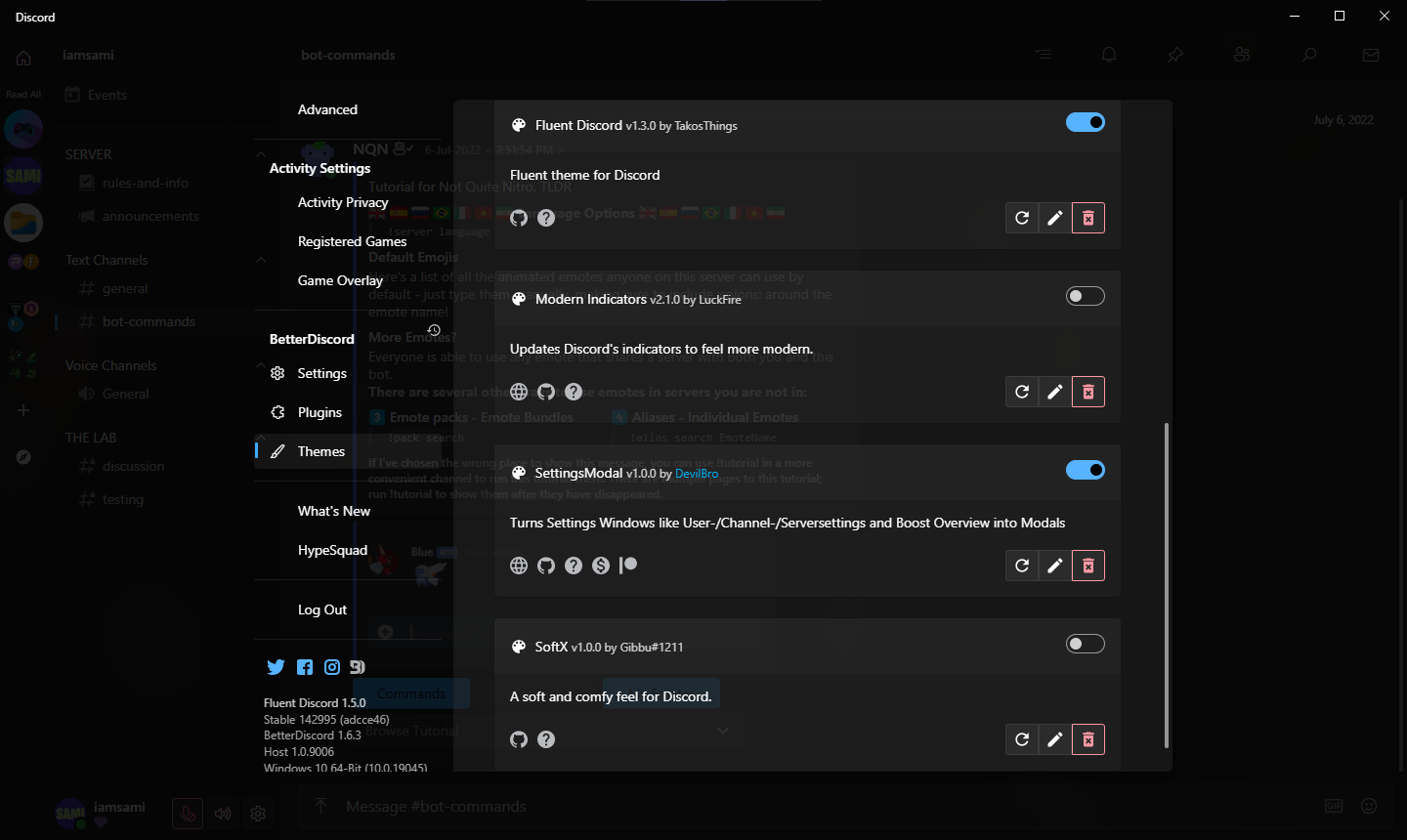 Settings Modal · Issue #179 · TakosThings/Fluent-Discord · GitHub