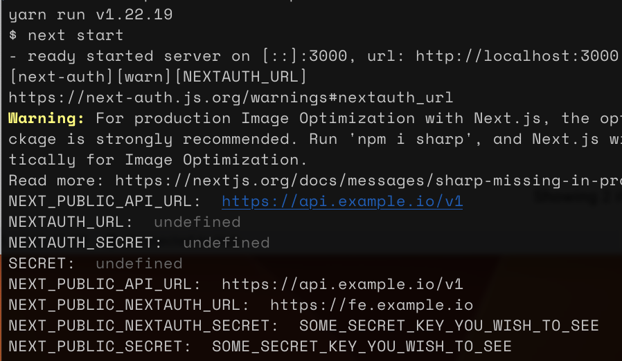 Cannot Read Env Without Next Public Prefix On Docker Build · Vercel Next Js · Discussion 54959