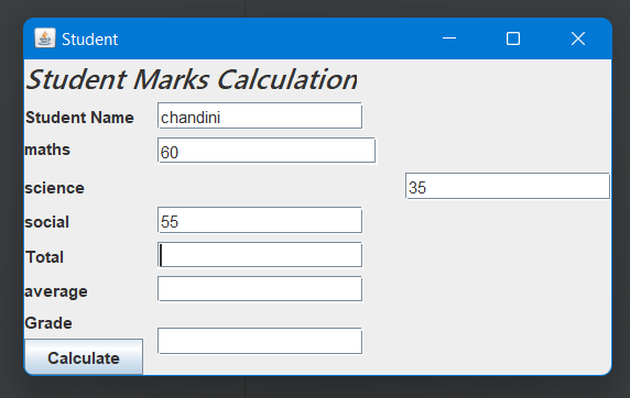 GitHub - ShamanChandini/Student-Mark-Calculation GitHub - ShamanChandini/Student-Mark-Calculation