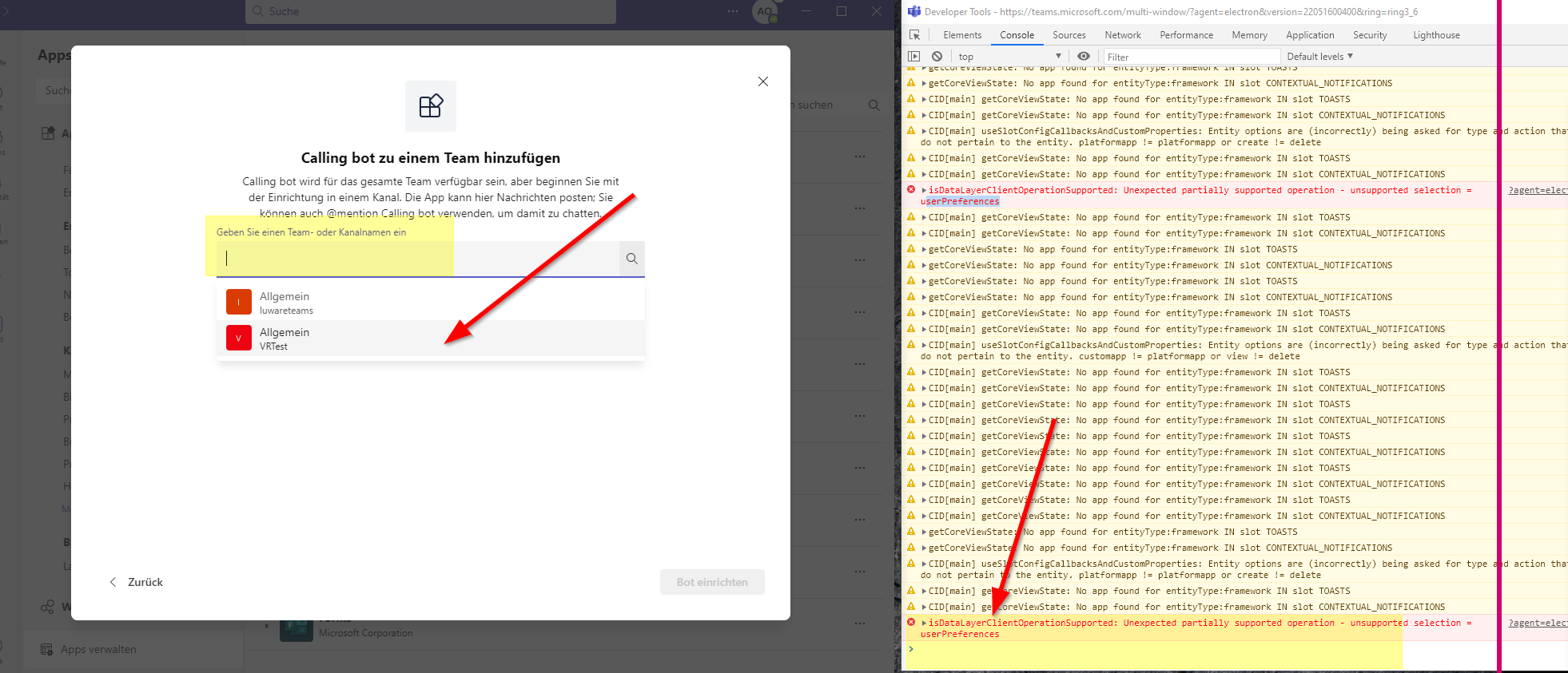 Uploading manifest with supportsCalling and supportsVideo fails with BadRequest · Issue #6007 ...