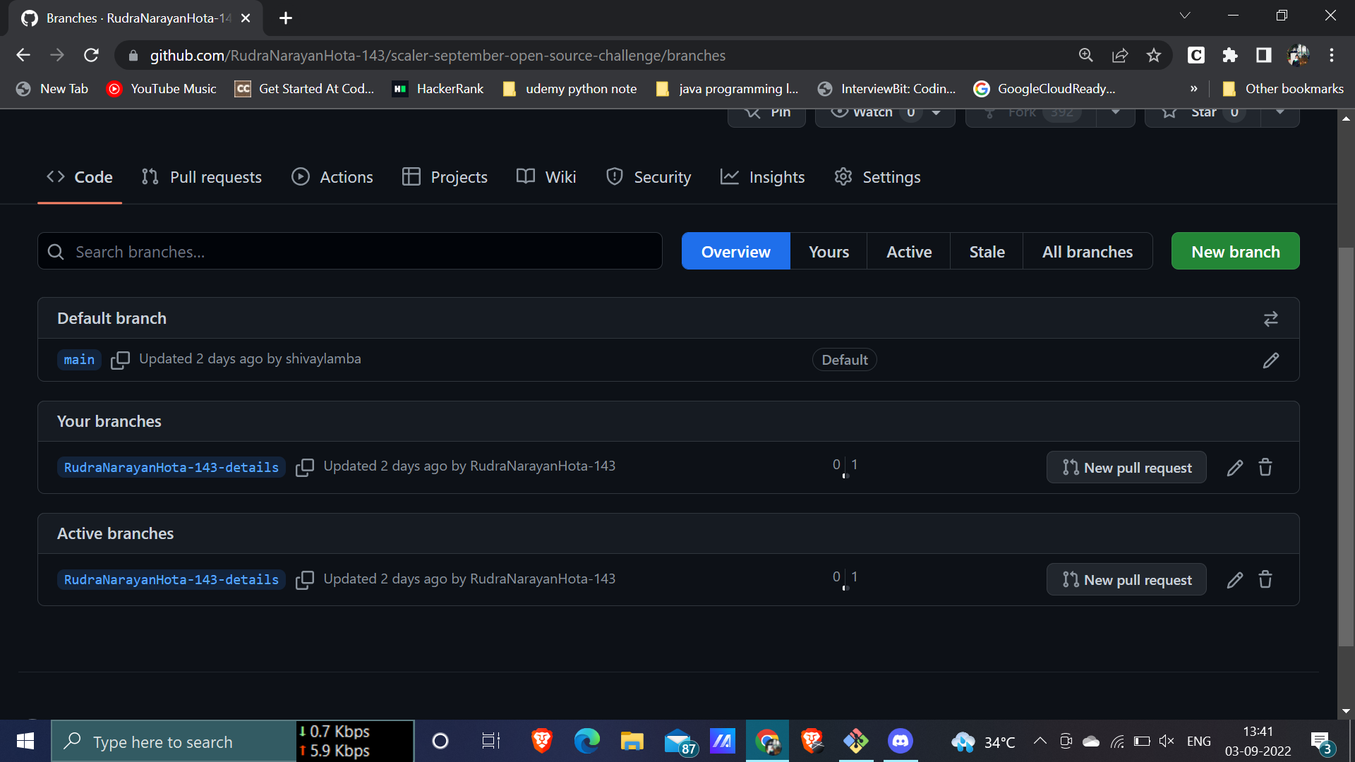 Challenge 1,2,3,4 · Issue #61 · scaleracademy/scaler-september-open-source-challenge-2022 · GitHub