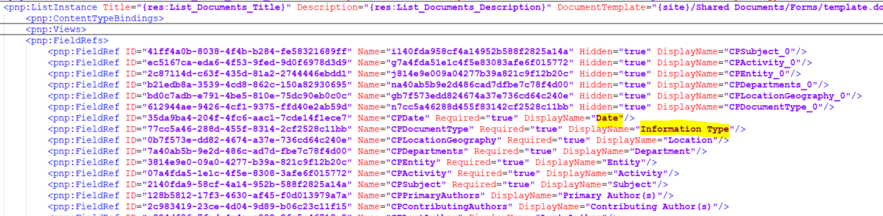 ListIntance - FieldRef displayName not exported with all languages · Issue #774 · pnp ...