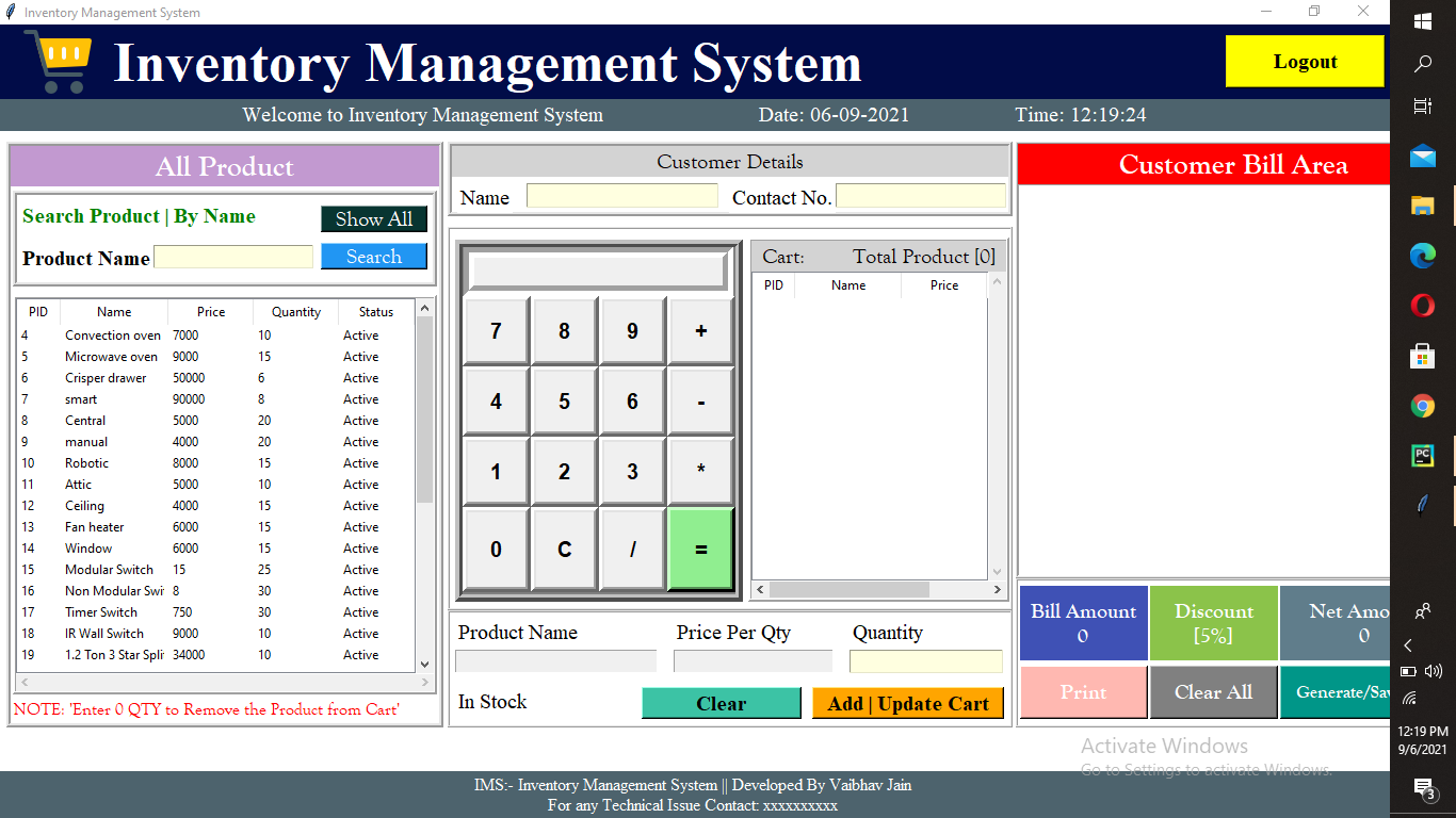 GitHub - jainvaibhav2000/Inventory_Management_System: I made the ...