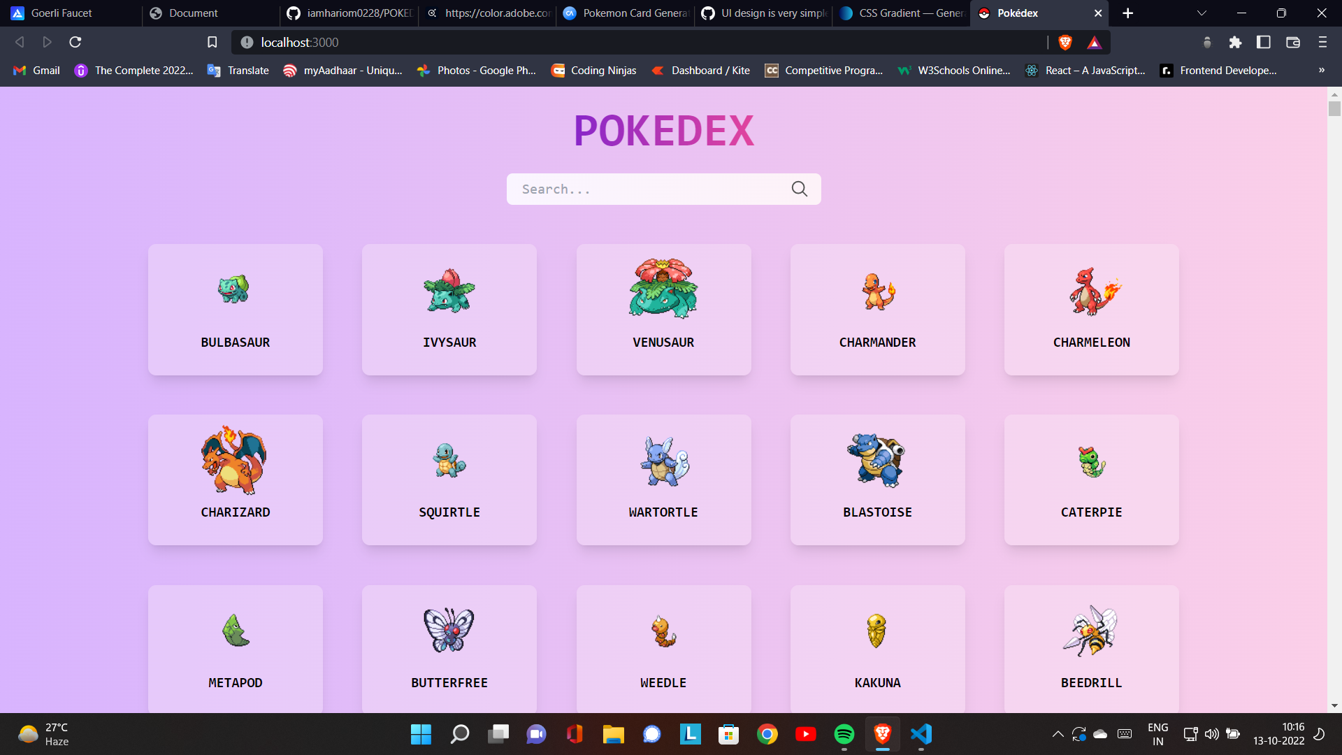UI design is very simple and not very thematic with respect to pokemon. · Issue #25 ...