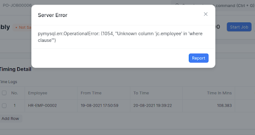 Error on selecting the employees while creating the time logs for the Job card · Issue #27064 ...