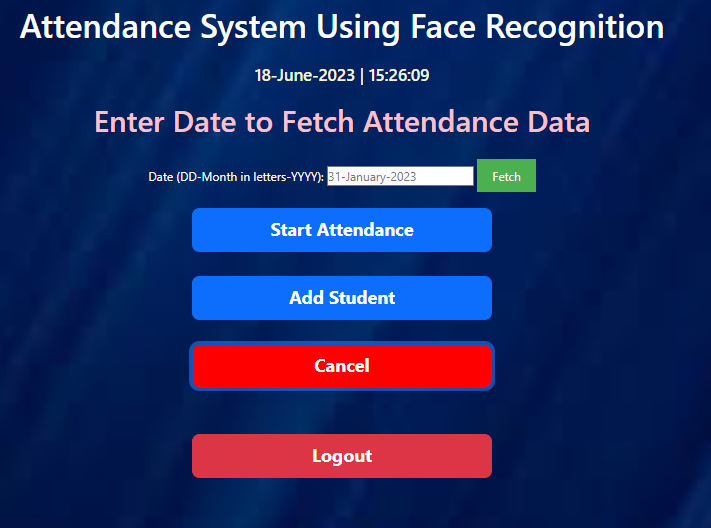 GitHub - YugendranS07/Attendance-System-Using-Facial-Recognition