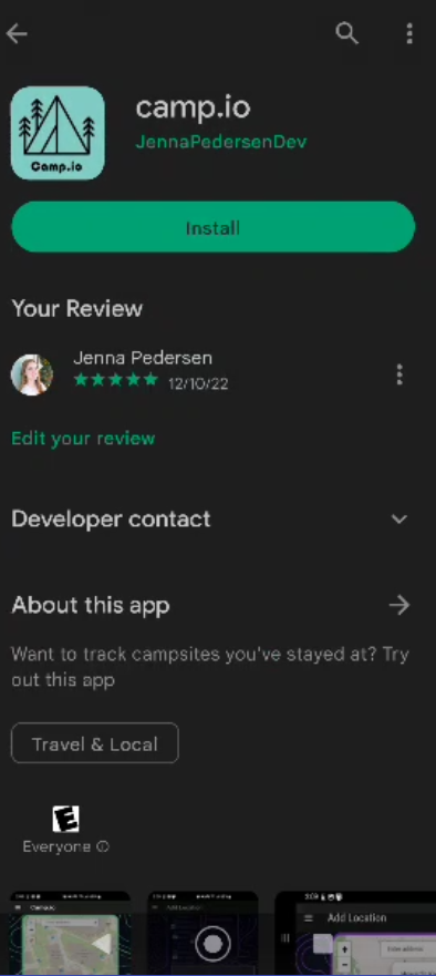 GitHub - pedersenjs/camp.io