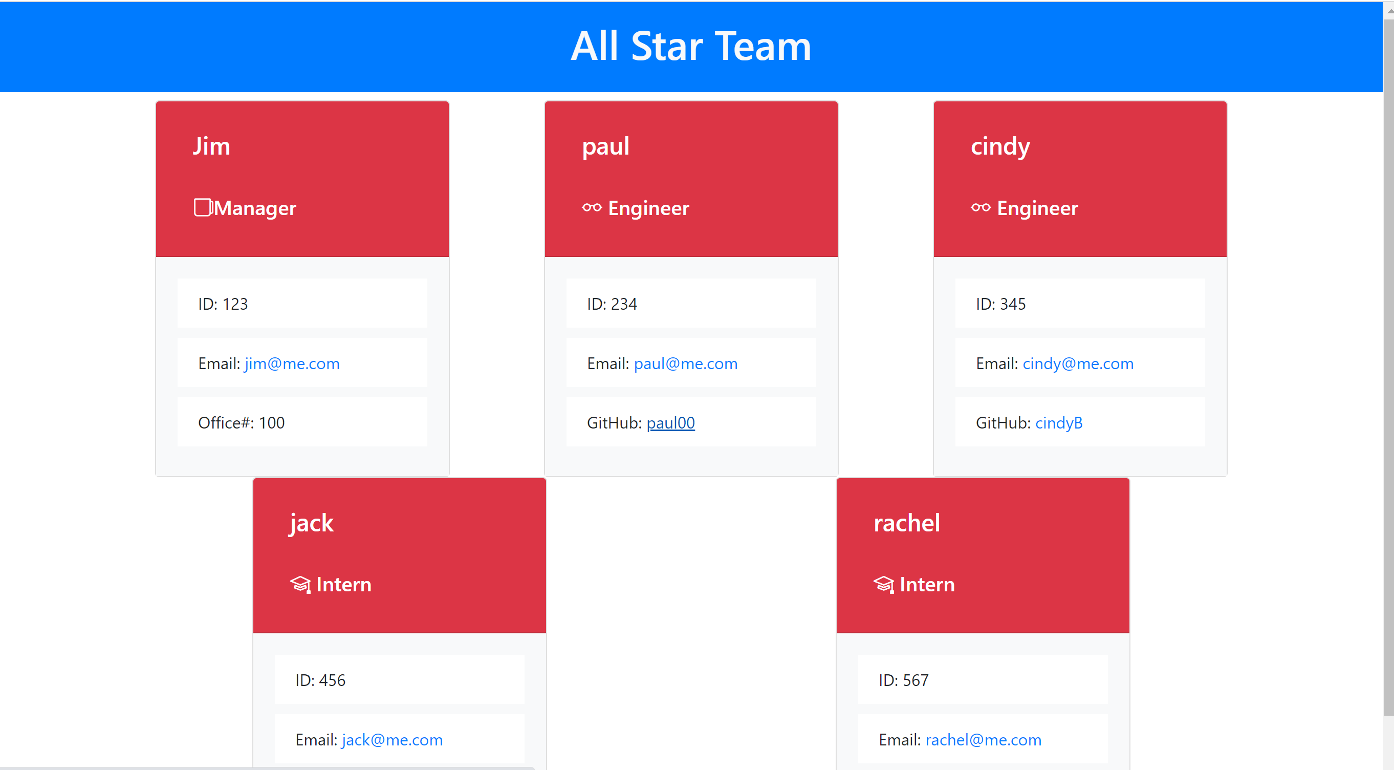 GitHub Javarrisb Team Generator